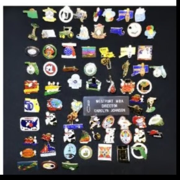 Jewelry | Vintage Wba Tournament Pins Various States Usa Collectible ...